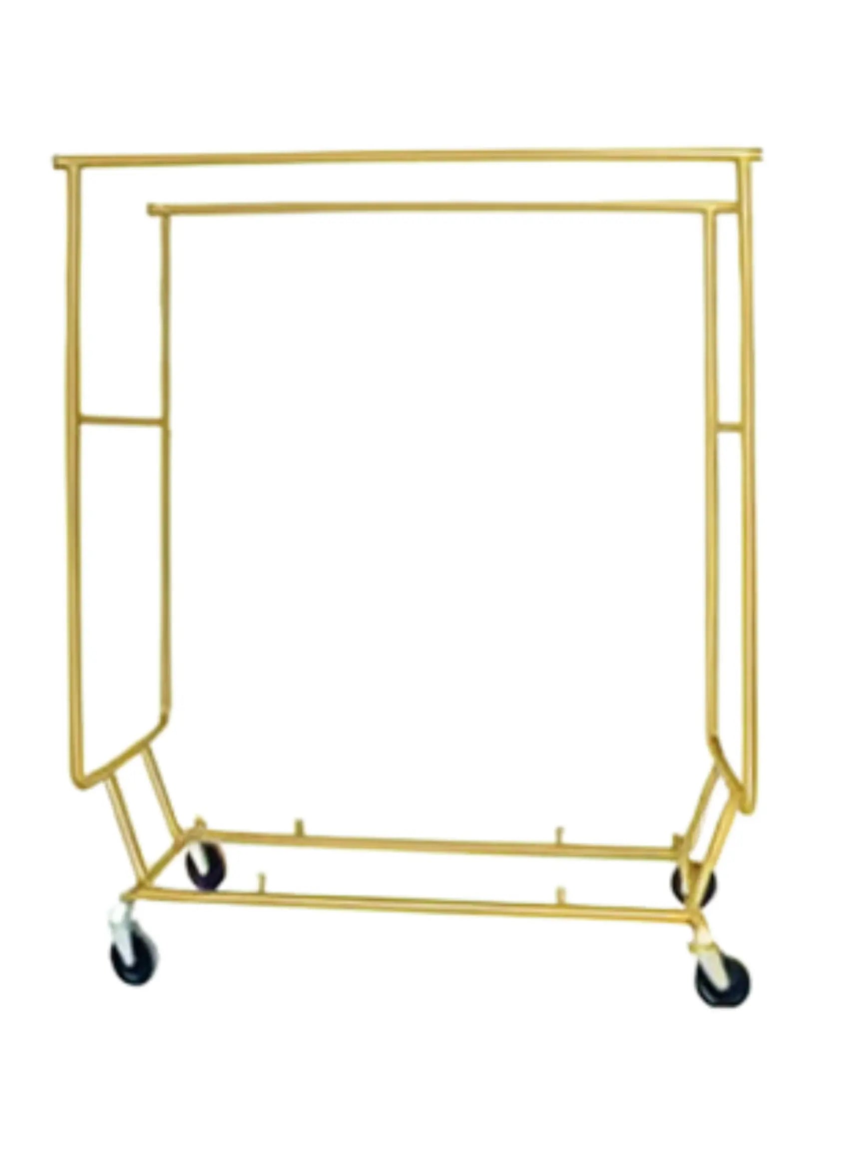 (RS-3/GOLD) Golden Double Bar Salesman's Rack - New Tech Display